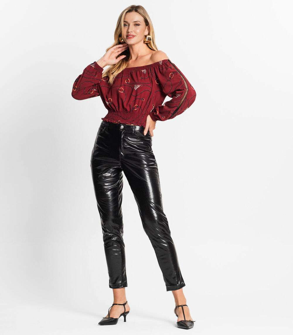 Blusa Feminina Ciganinha Manga Longa Endless Vermelho | Marisa