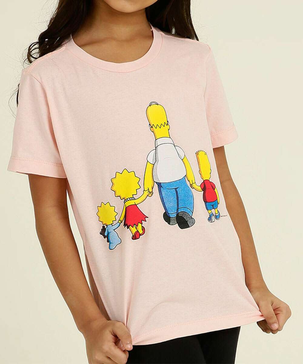 Camiseta Infantil Estampa Frontal Simpsons Tam 4 a 10 | Marisa