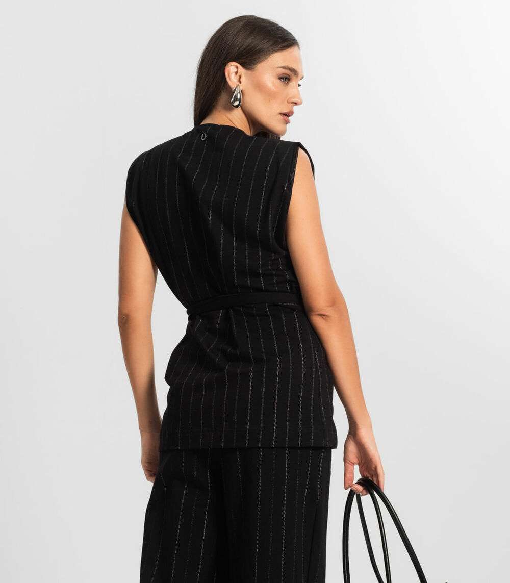 Colete Feminino de Molecotton Endless Preto | Marisa