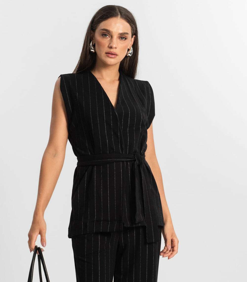 Colete Feminino de Molecotton Endless Preto | Marisa