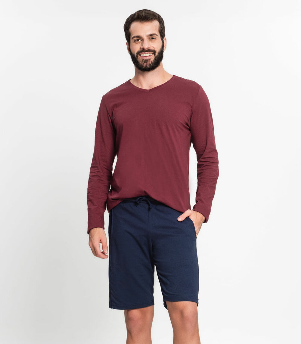 Bermuda Moletom Masculina Kohmar Azul | Marisa